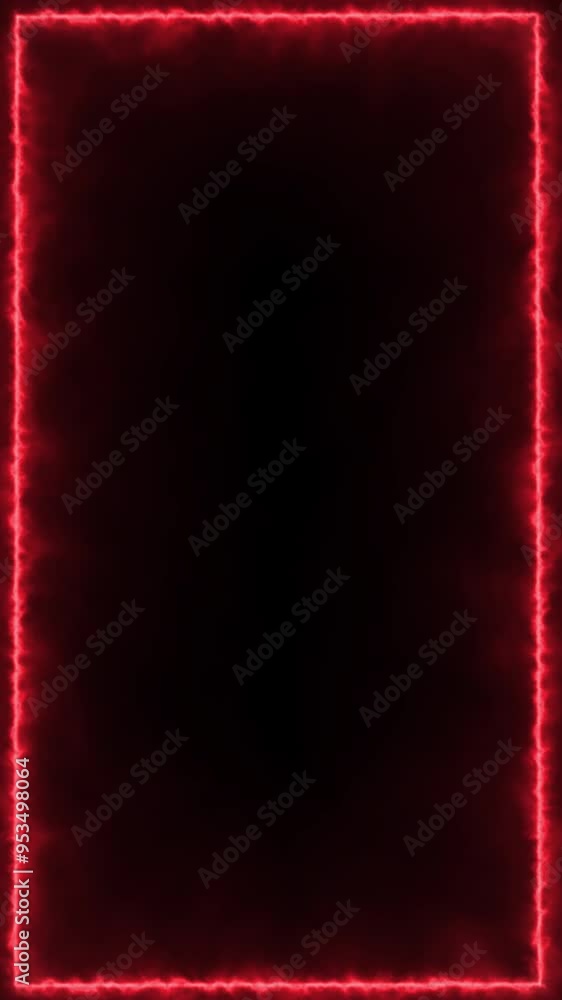 Red electrical fire animated boarder wallpaper animation. 1 minute 4k ...