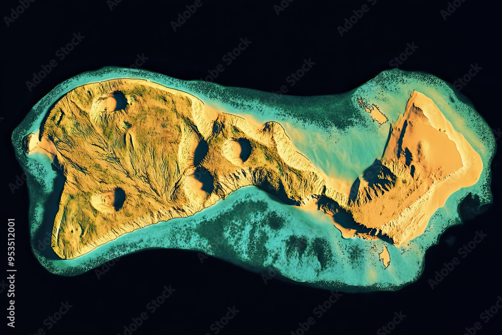 Technical aerial visual, 3D LiDAR GIS aerial map satellite scan model isolated, showing Male ...