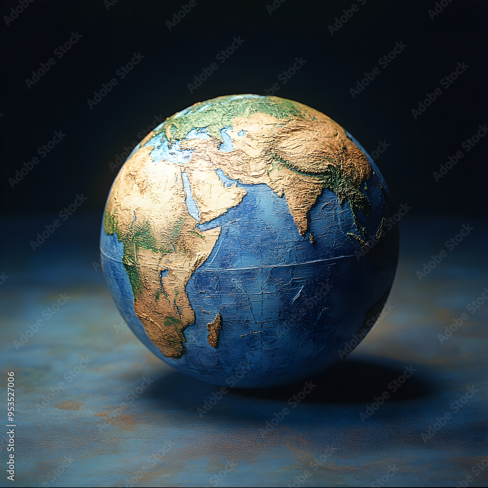 World globe spinning inside the Earth's surface captured in picture ...