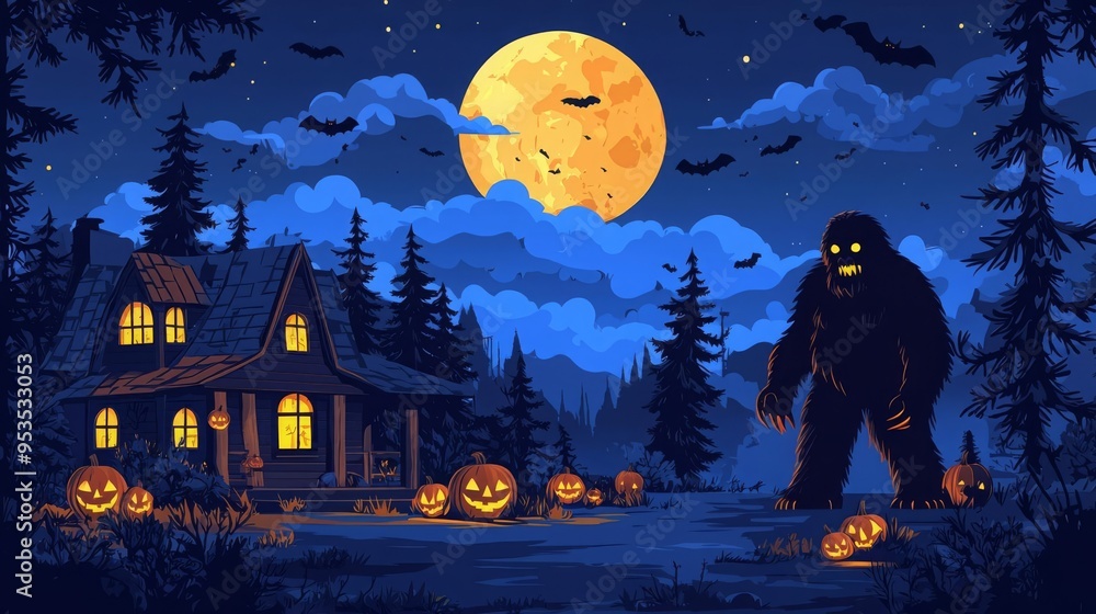 Halloween Cryptids Bigfoot, Chupacabra Cryptids like Bigfoot and ...