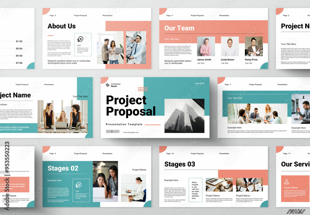 Business Project Proposal Presentation Template Stock Template | Adobe ...