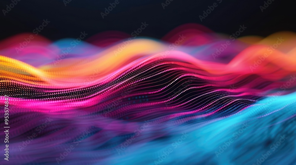 Mesmerizing abstract visualization showcasing the dynamic flow and ...