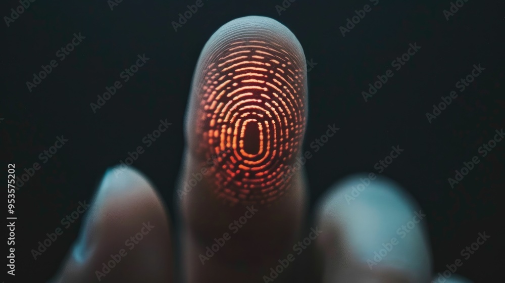 Biometric fingerprint scanning technology used for identity ...