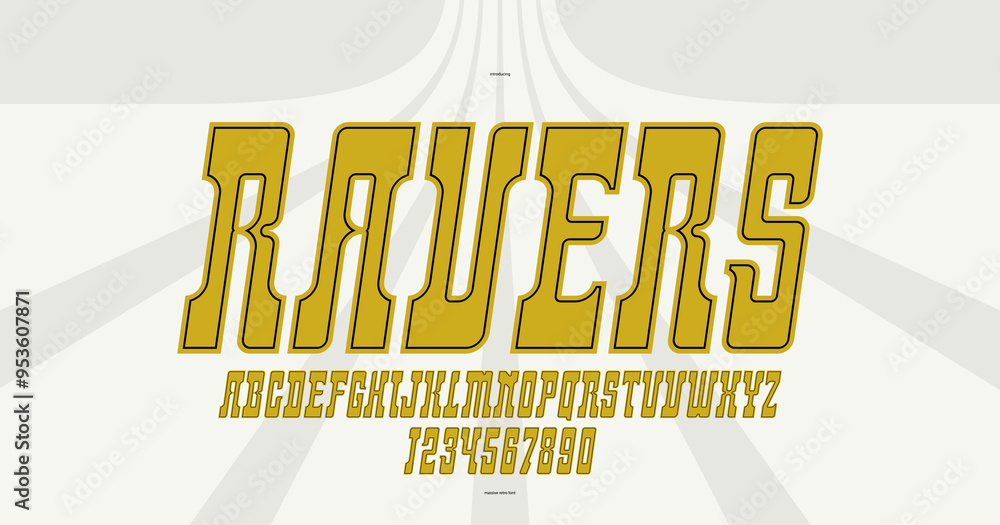 Musical font for electronic techno and trance music titles and logos ...