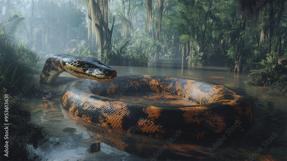 Extinct Titanoboa, Largest Snake Ever, Slithering Through Prehistoric ...