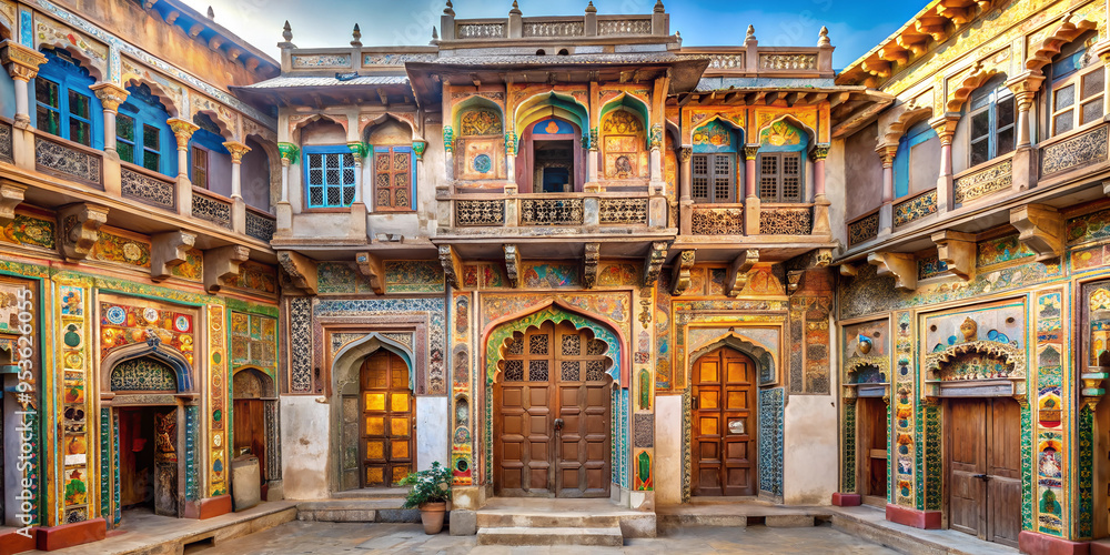 Rajasthan Haveli: A traditional Rajasthani haveli with colorful ...