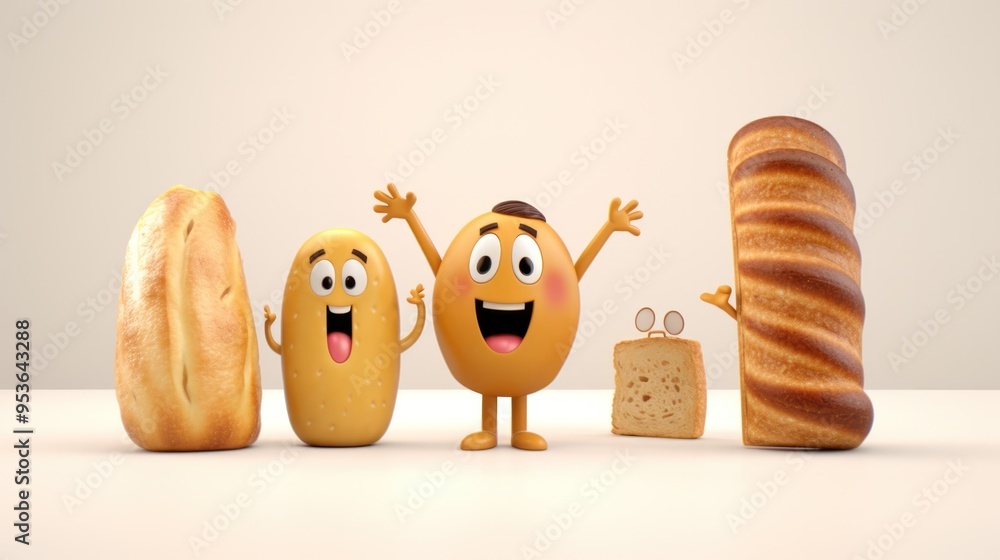A playful animation of a dough character transforming into various ...