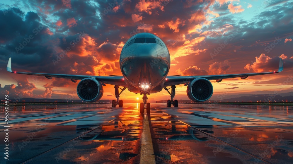 A modern aerospace manufacturing facility producing aircraft and ...