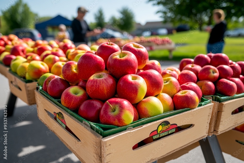 Apple Garden Local Farms, Markets, and Community captured in a bustling ...