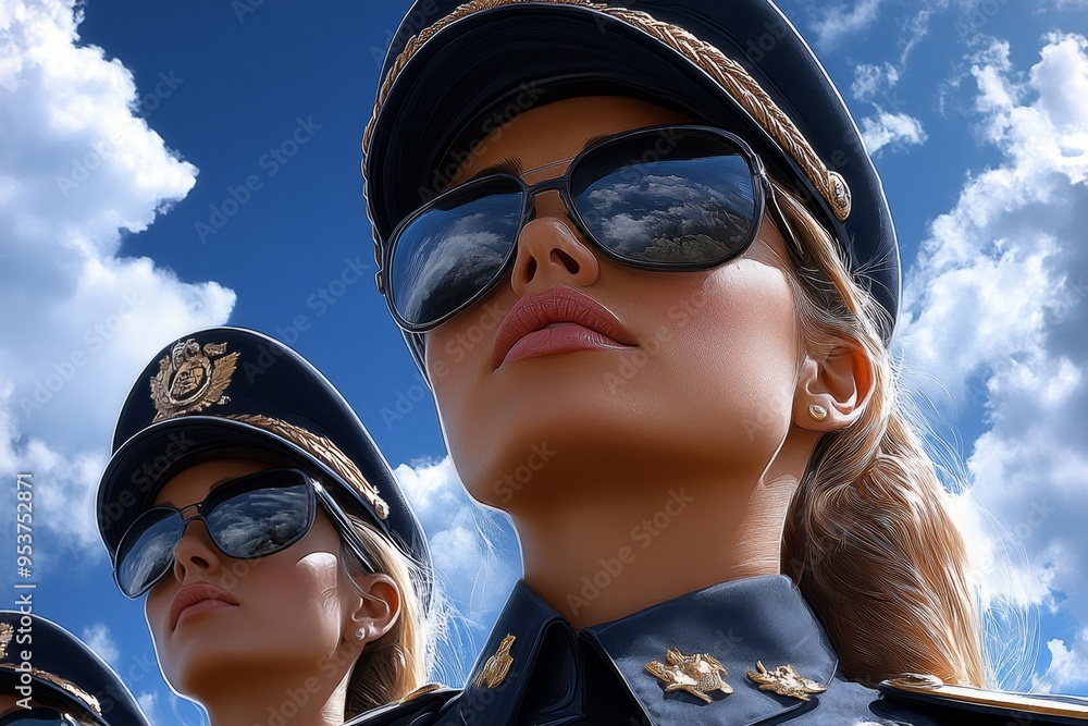 Air Force birthday honoring female pilots and service members, depicted ...