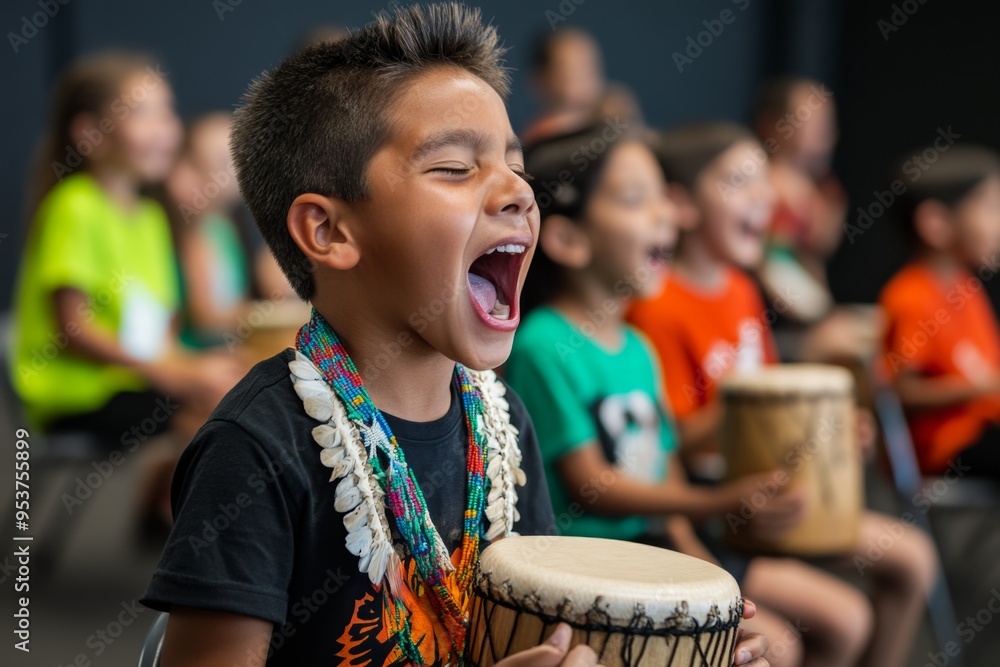 American Indian Language, Education, and Cultural Revival depicted in a ...