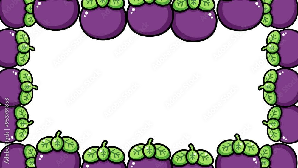 animated video of fruit that is healthy for the body, mangosteen fruit ...