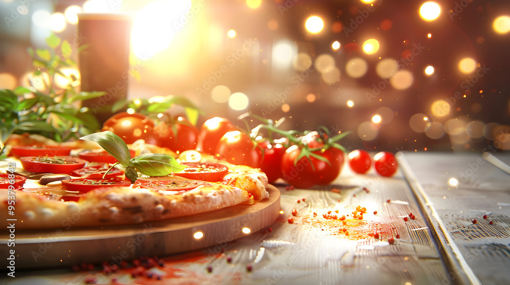 Pizza background HD 8K wallpaper Stock Photographic Image, pizza ...