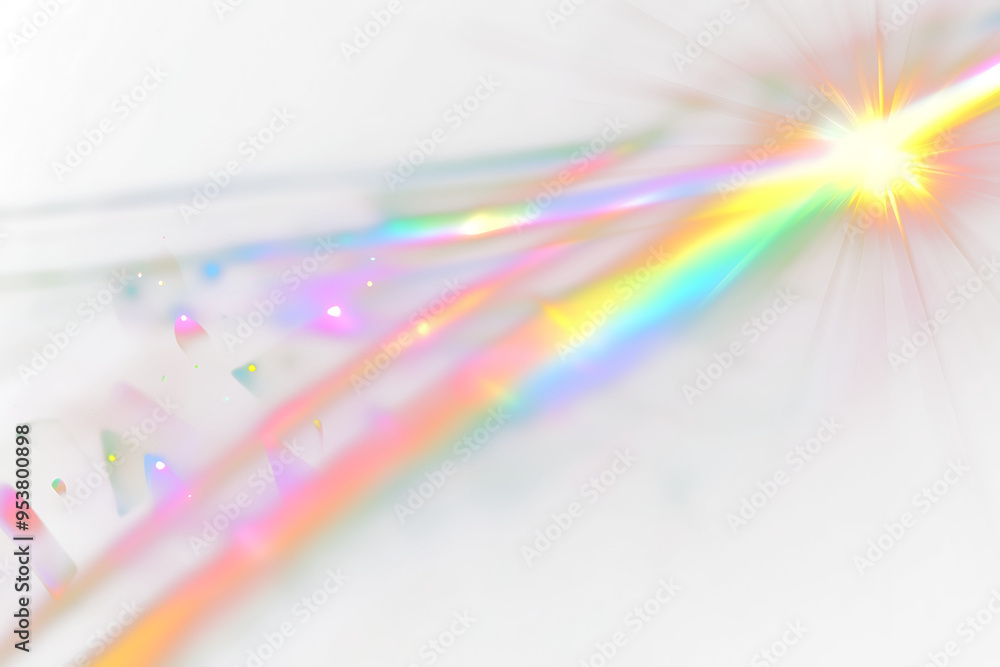 Surreal aura rainbow laser light refraction texture overlay effect on ...