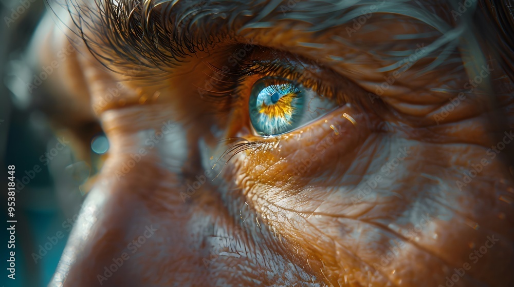 Capturing the moment when a blind man first sees light, his eyes ...