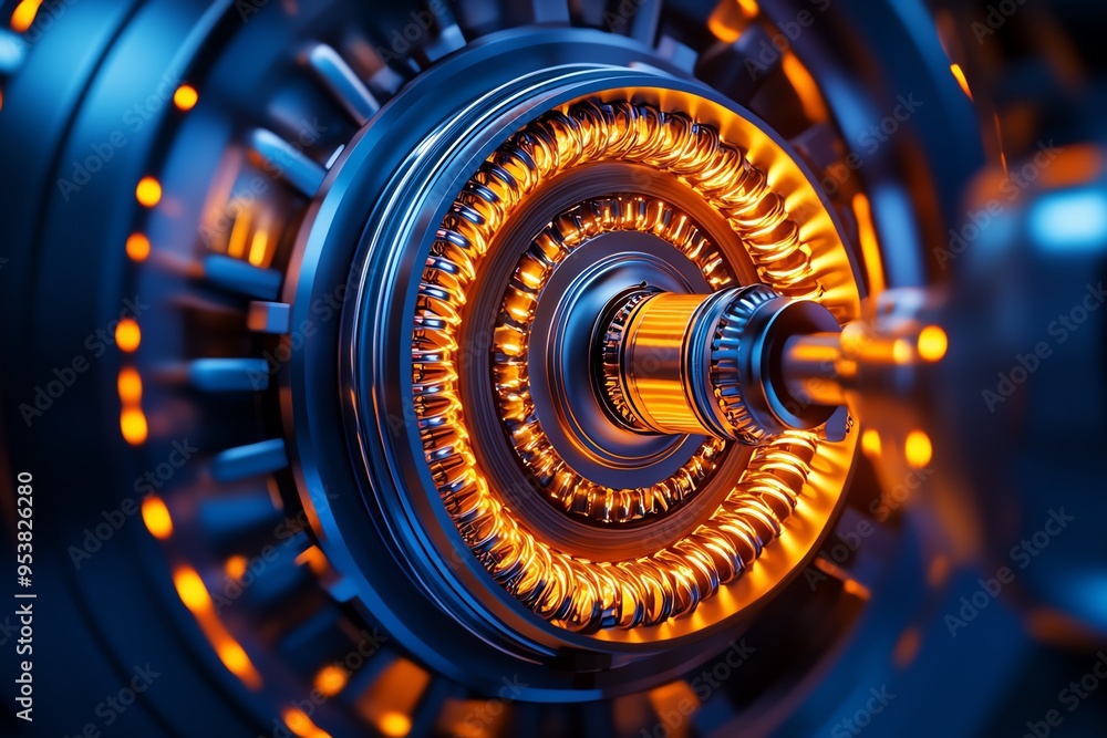 Energy Illustration Nuclear, Reactor, and Energy Production visualized ...