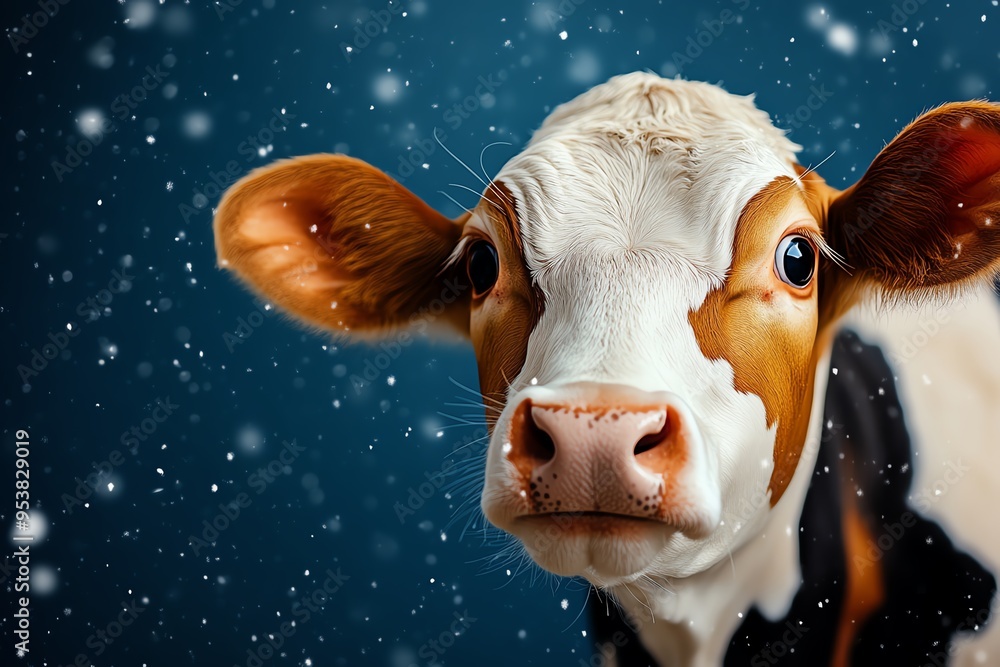 Farm Cow Dairy Cow, Milking Parlor, and Winter shown in a cozy winter ...