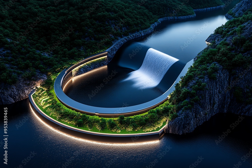 Hydropower sustainability and environmental protection are depicted in ...