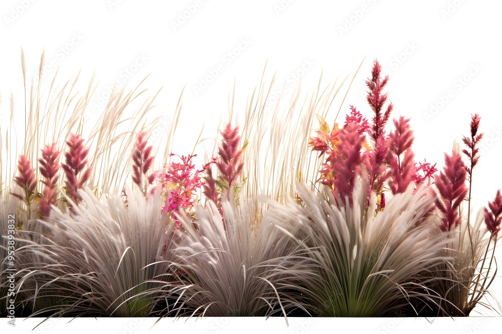 Imperata Cylindrica Rubra (Japanese Blood Grass, Red Baron) field set ...