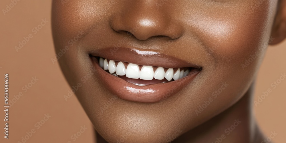 Invisalign Black Background. Dental, Face Beauty and Teeth of Black ...