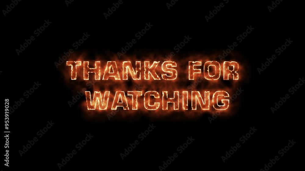 Thanks for watching Text Animated Video text animation for social media ...
