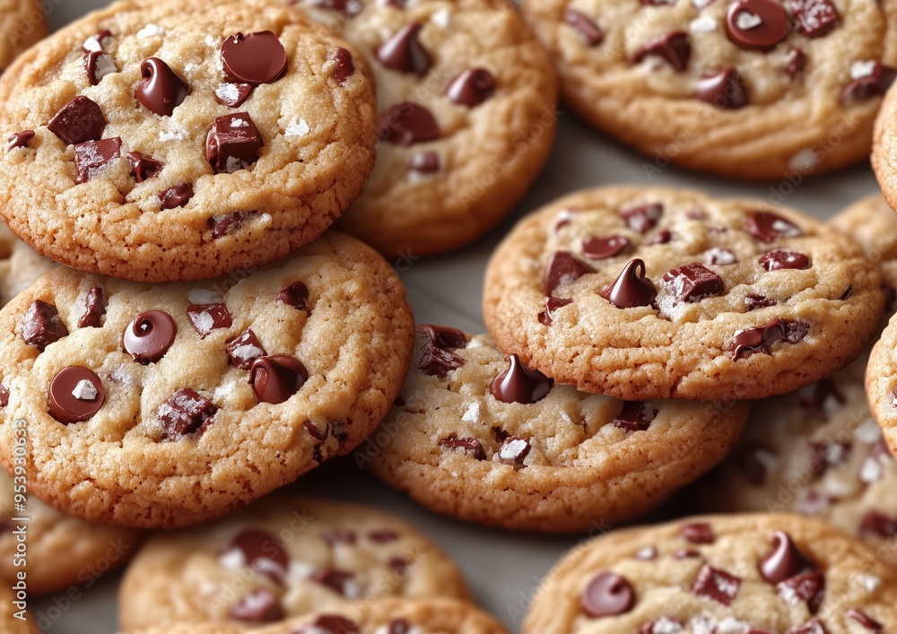 Chocolate Chip Cookie Cookies Candy Nuts Toffee Delicious Food Tile ...