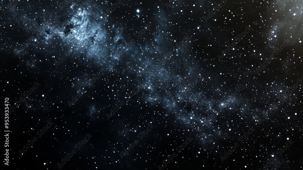 Ultra Realistic Black Sky with Stars at Night for Space and Astronomy ...