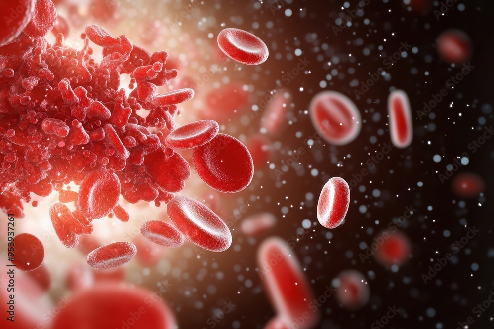 Essential Hemoglobin: Hyper-realistic Close-up of Red Blood Cells ...