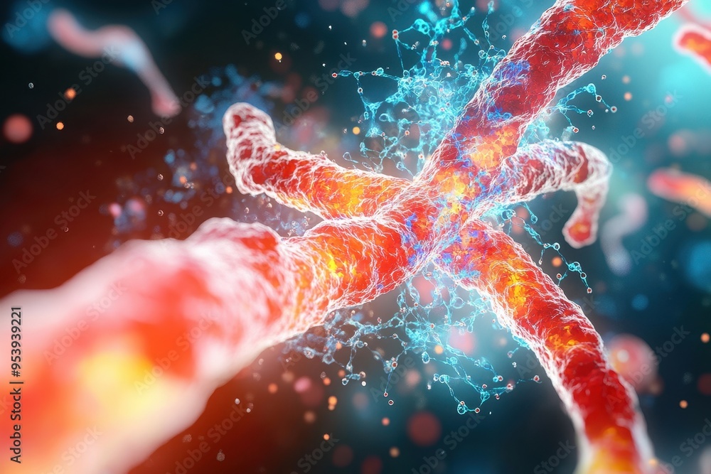 Detailed Illustration of Chromosomal Inheritance in Meiosis: Molecular ...