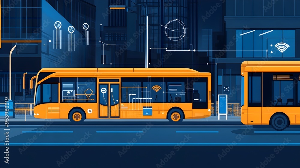 of IoT integrated buses with advanced automated ticketing systems ...