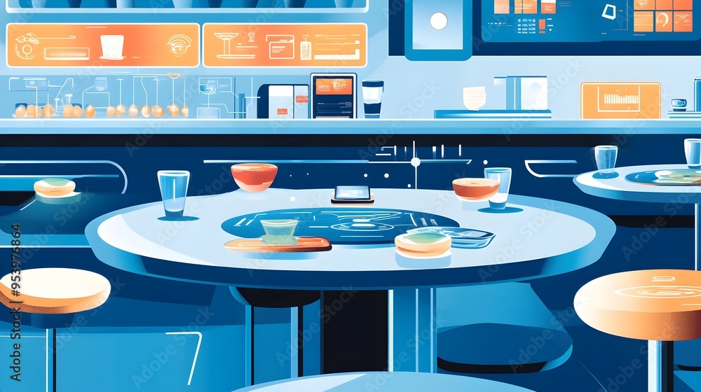 Wireless Enabled Smart Tables with Digital Menus for Modern Dining and ...