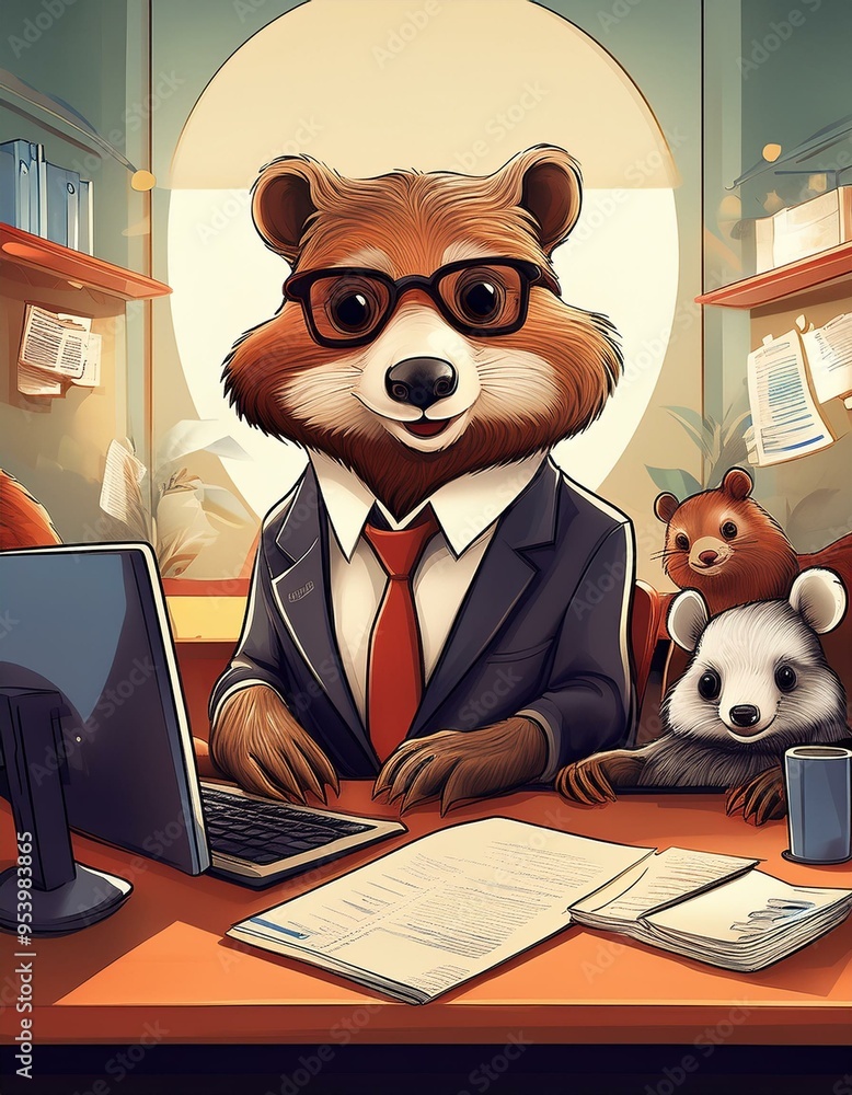 Corporate Critters: A cartoon series where animals run a business, with ...