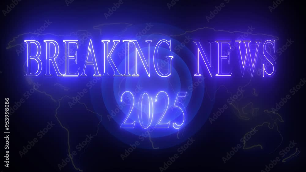 Breaking News Intro TV Broadcast 3d Background/ 4k animated motion ...