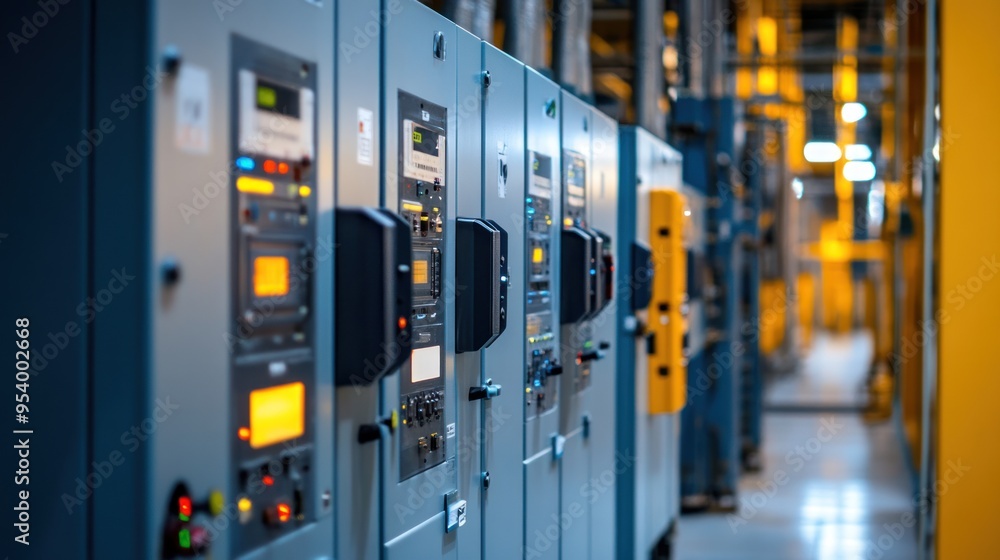 Electrical substation room in petrochemical plant, Servers room in gas ...