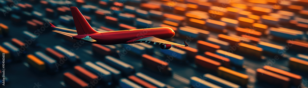 Fleet management in aerial cargo logistics, visualizing how cargo ...