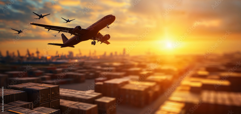 Aerial operations in air transport logistics, highlighting the ...