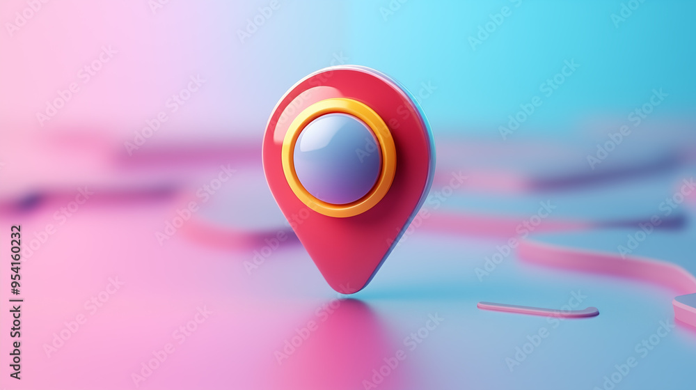 Location icons for maps and navigation with clear, modern aesthetics ...