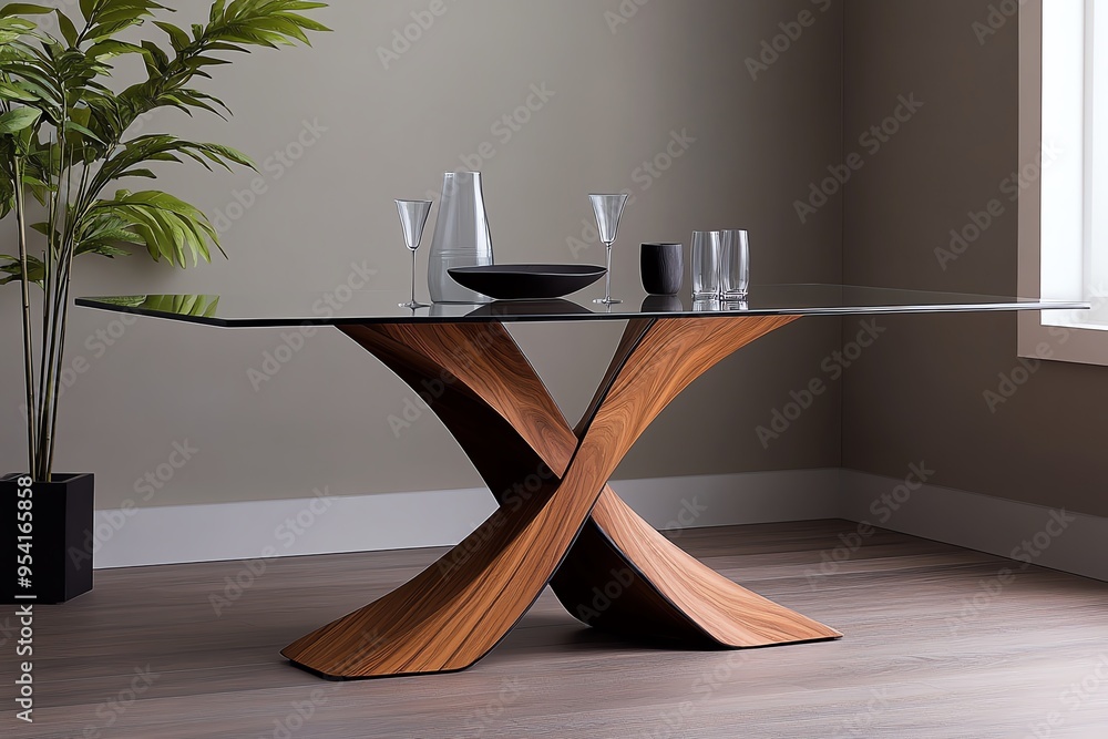 Handmade Furniture Tables, Glass, and Modern shown in a contemporary ...