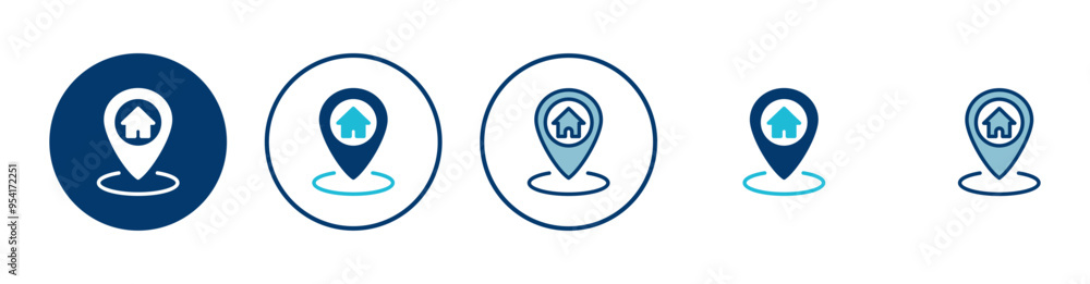 Address symbol icon vector isolated on white background . address icon ...