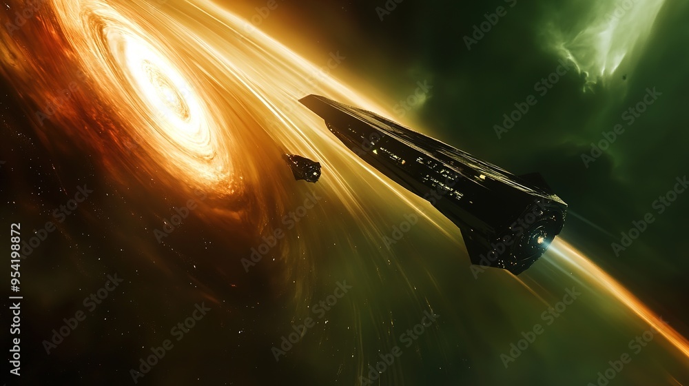 Spaghettification of a Spacecraft by a Black Hole: A Dramatic Depiction ...