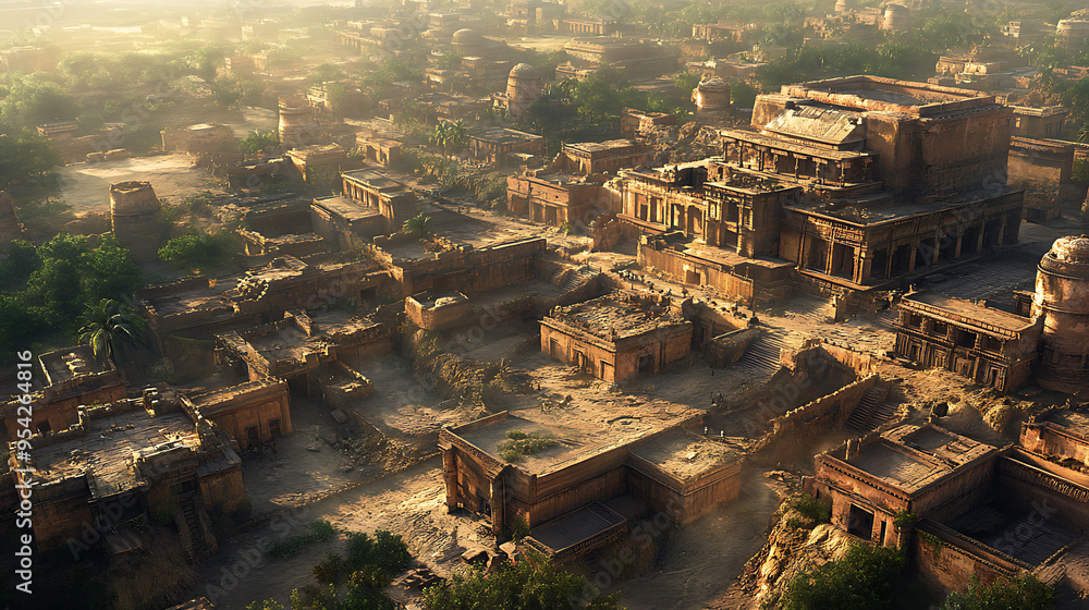 Hyper realistic Indus Valley Civilization Stock Illustration | Adobe Stock