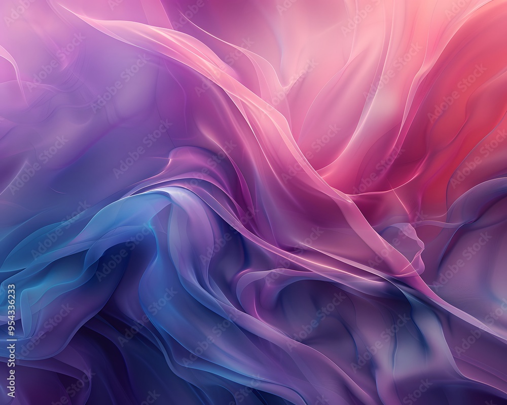 Illustration of Abstract Gradients and Color Transitions: Soft, smoky ...