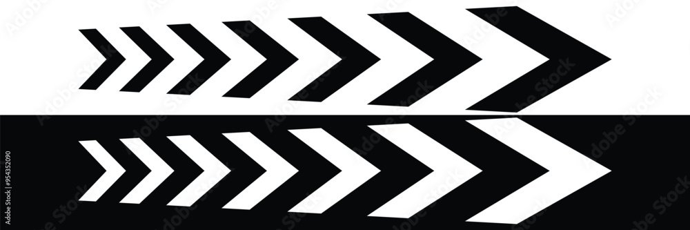 High resolution Dynamic moving arrow symbol isolated on transparent ...