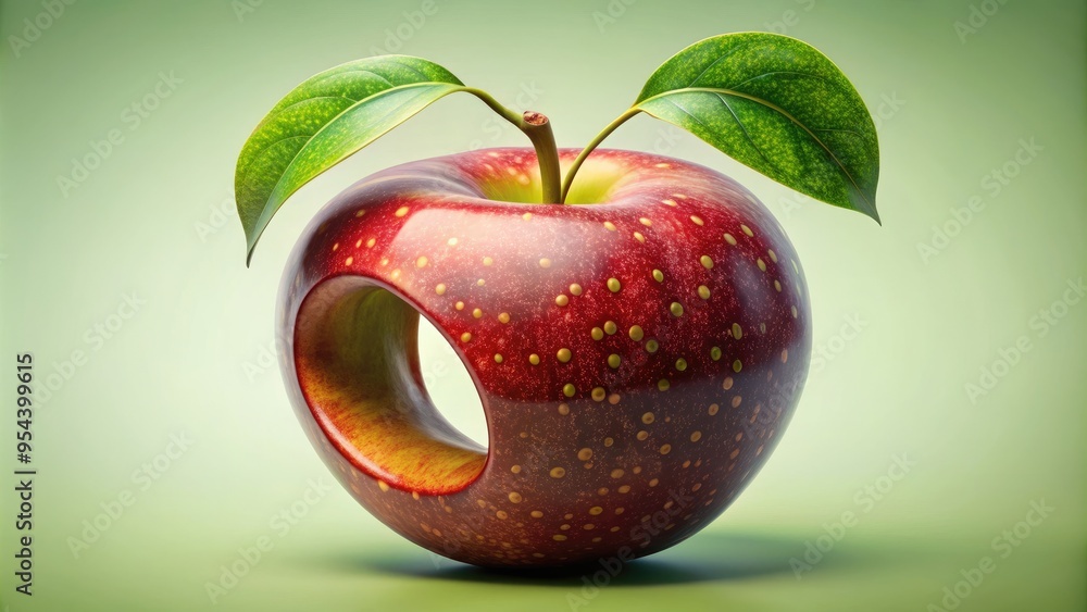 Whimsical illustration of a mathematical pi symbol formed by twisting ...