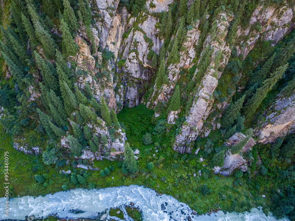 beautiful gorge views around issyk kul lake region and bishkek in ...