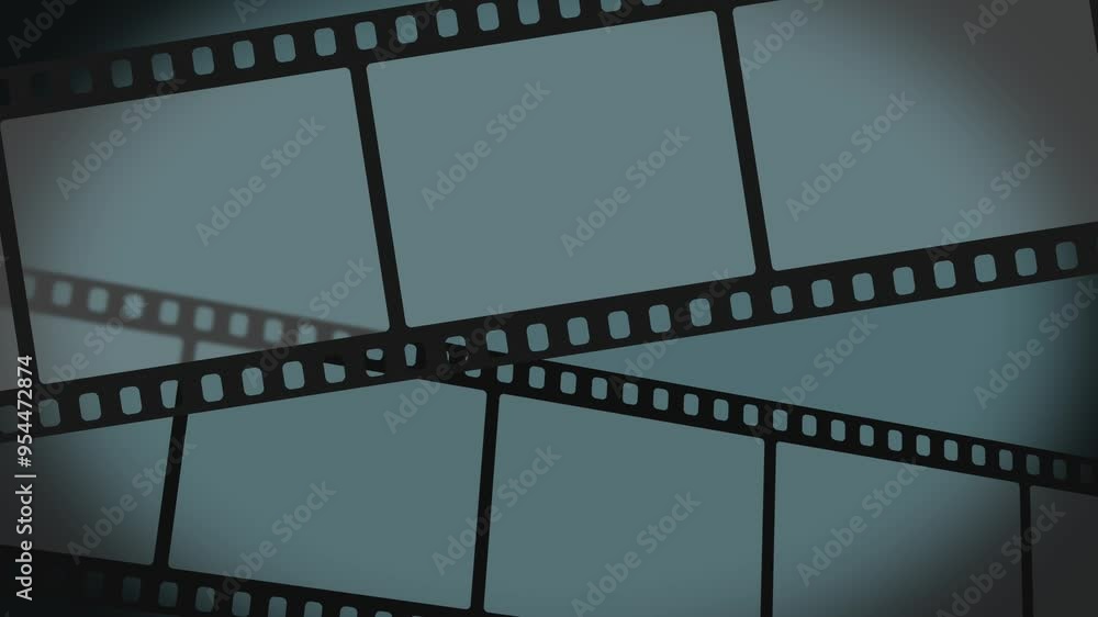 3d Animation Film Classic Old School Roll Movie Reel Background ...