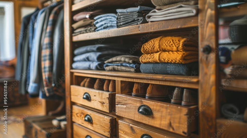 Wardrobe: A tall, enclosed unit with doors for storing clothes, shoes ...