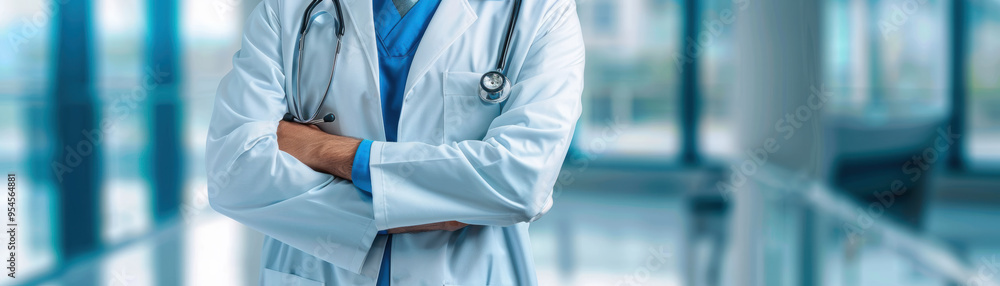 Doctor wearing a doctor uniform and stethoscope Medical doctor ...