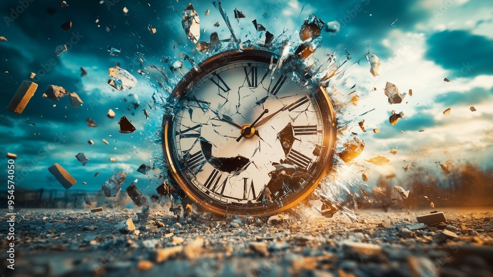 Please STOP TIME OF WAR :Abstract illustration of time being precious ...