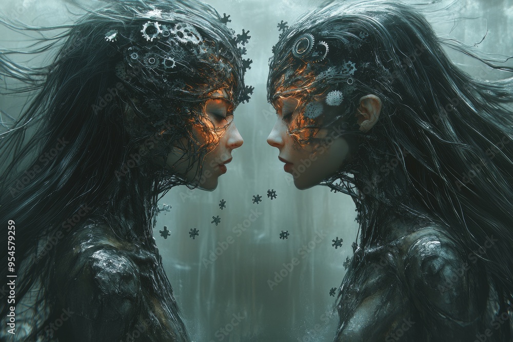 Cognitive flexibility Relationship goal Two women facing each other ...